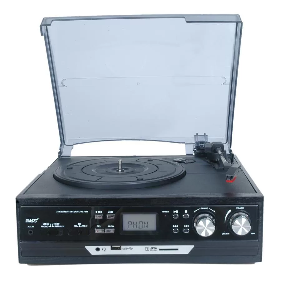 Desonic – TR 17WEC – Retro Turntable Vinyl player with USB Turntable ...