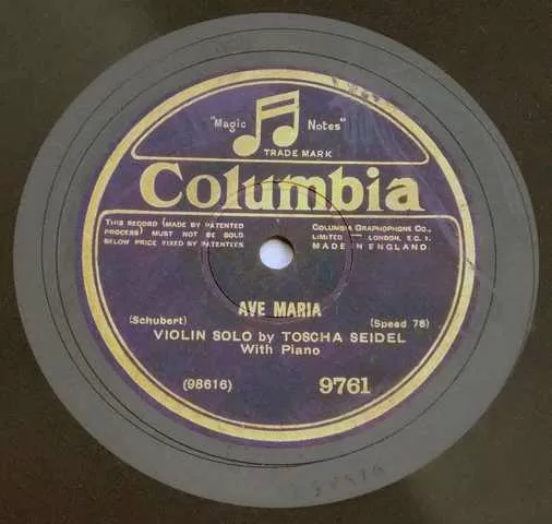 Toscha Seidel - Violin Solo With Piano - 9761 - New Gramophone House